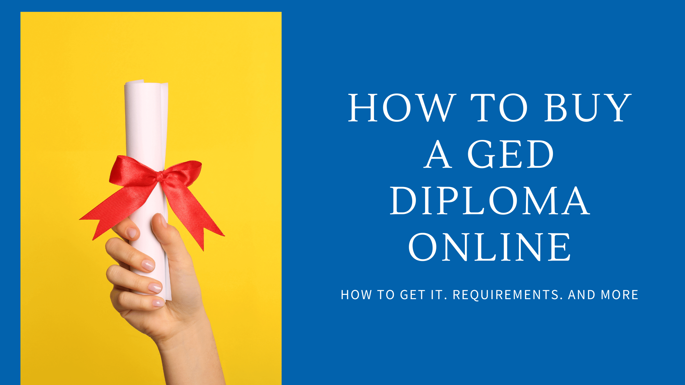 How to Buy a GED Diploma Online